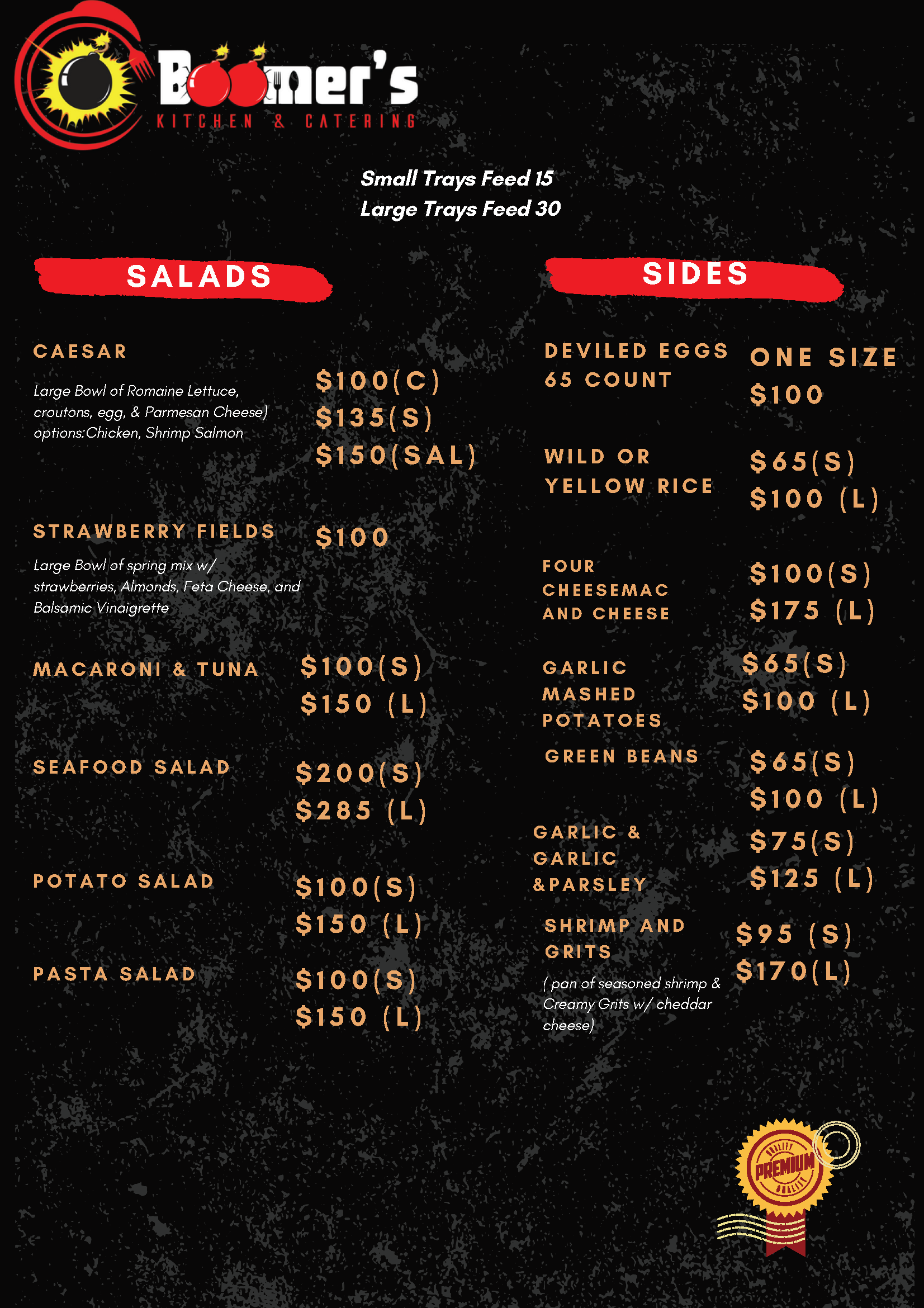 Catering – Boomers Kitchen and Catering – Mobile food truck and ...